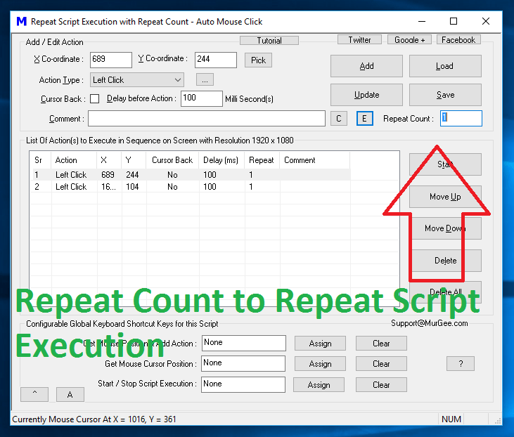 Use Repeat Count To Repeat An Action Or Whole Script Automate Windows 
